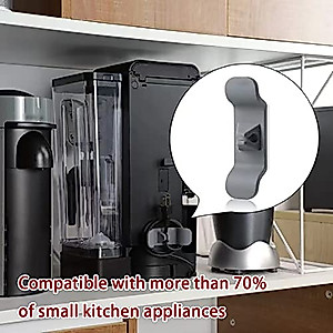 Cord Organizer Used to Stick on Kitchen Appliances, 4pcs Cord Wrapper for Small Home Appliances, Mixer, Blender, Coffee Maker, Pressure Cooker And Air Fryer (2 Black+2 White)