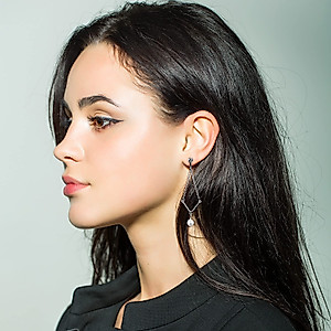 12 Pairs Clip on Drop Dangle Earrings Set Bohemian Tassel Pendant Clip Earrings Plated Ear Clips Non-Piercing Pendant Earrings for Women (Silver)