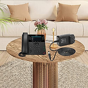 48v Power Adapter is Compatible with POE Power, H3C Wireless, and WiFi routers It is Also Suitable for The Polycom vvvx Series 101, 201, 300, 301, 310, 311, 400, 401, 410, 411, 500, 501, 511, 600.