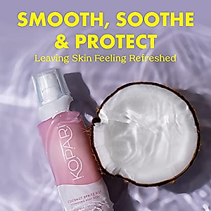 Kopari Coconut Spritz Mist, Hydrating Scented Body Spray, Moisturizing Body Oil Spray with 100% Organic Coconut Oil, Refreshing