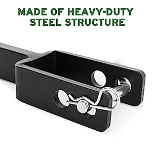 EBESTTECH 1PC Quick Hitch Adapter Bracket fit for Category 1 Quick Hitch Used to Adjust Top Link Bracket Movements Adjustable Top Bracket Hitch Adapter