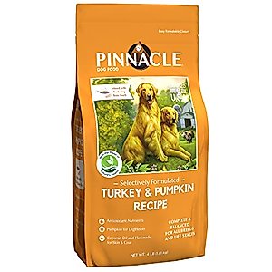Pinnacle Pet Pinnacle Turkey & Pumpkin Dry Dog Food 4 lb, Infused with Broth