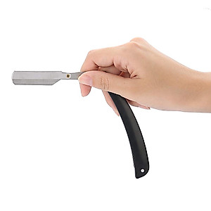 Sonew Traditional Shaver Barber Straight Blade Razor Stainless Steel Salon Folding Shaving Hair Cutting Clipper for Men