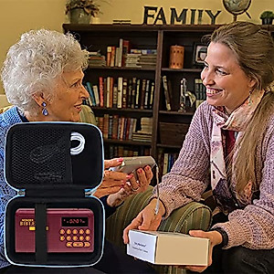 Leayjeen Travel Carry Case Compatible with Wonder Bible NIV- The Talking Audio Bible Player (New International Version)(Case Only)(Blue)