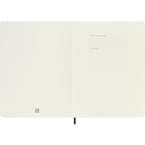 Moleskine Classic Notebook, Soft Cover, XL (7.5 x 9.5") Plain/Blank