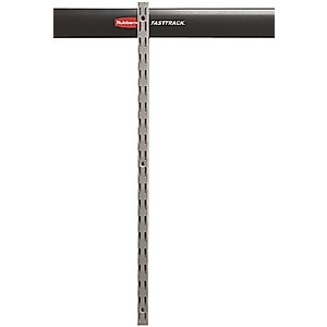 Rubbermaid Fasttrack Garage Storage Vertical Ball Rack & Fasttrack Garage Storage System Upright Rail, 25" (1784365)