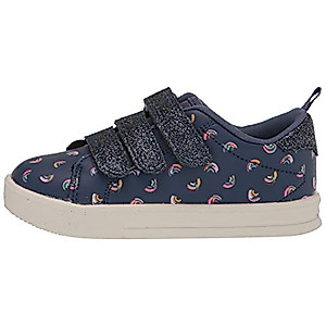 OshKosh B'Gosh girls Garland Sneaker, Navy, 4 Toddler US
