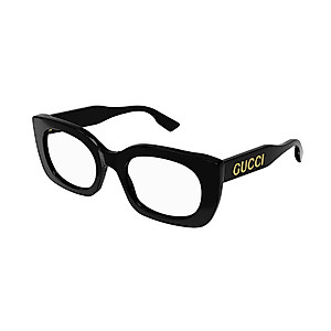 Gucci GG1154O 001 Black Rectangular Women's Eyeglasses