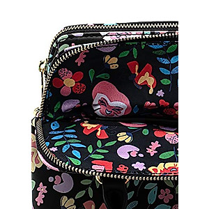 Loungefly X Disney Alice in Wonderland Flowers AOP Crossbody Bag