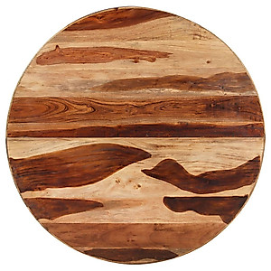 YPWRENH Coffee Table Bar Table Dining Table 39.4"x39.4"x29.5" Acacia Wood with Honey Finish for Dining Room, Kitchen or Living Room