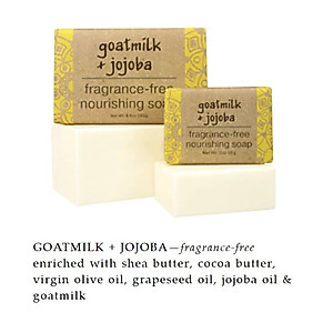 Greenwich Bay Trading Co, Goatmilk and Jojoba Essential Oil Nourishing Bath Bar Soap, Set of 2, 8.6 Ounces Each
