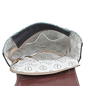 Myra Bag Blue Tales Hand-Tooled Bag S-4736