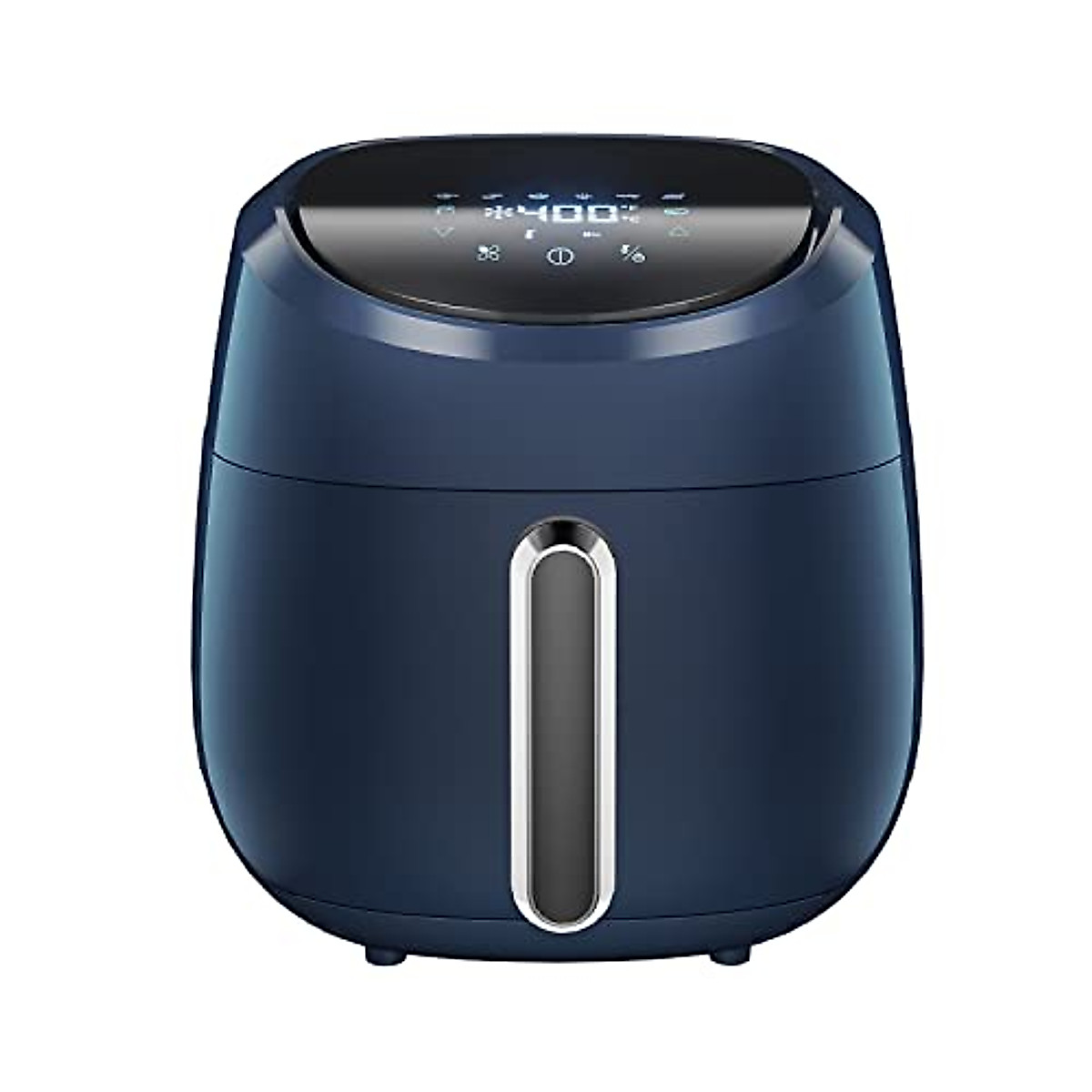 VILIWIN 4.5 QT, Digital Cooker 8 Preset Menus 1400W Hot air fryer 90% Oilless Navy Blue