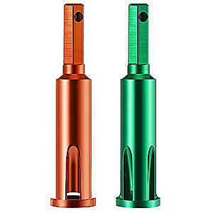 2 Pieces Wire Twisting Tools, Wire Stripper and Twister, Wire Terminals Power Tools for Stripping and Twisting Wire Cable, both Manual and Electric (Green and Orange)