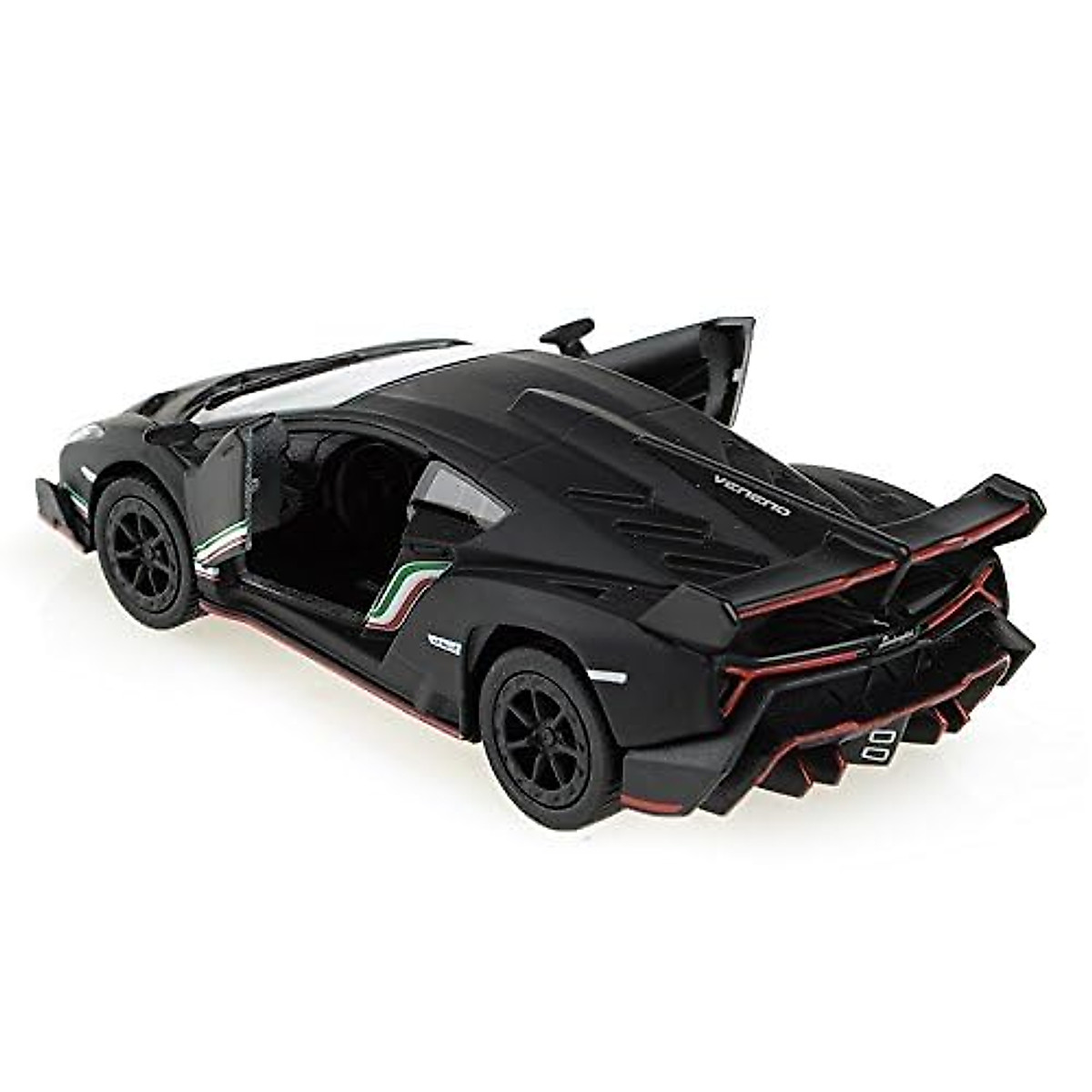 KiNSMART Lamborghini Veneno 1/36 Diecast Metal Toy Model (Black, MATT)