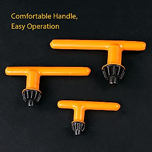 Famgee Replacement Drill Chuck Key Wrench Electric Drill Clamping Tool (Chuck Diameter: 3/4" / 5/8" / 1/2" / 3/8" / 1/4") - 5 Sizes