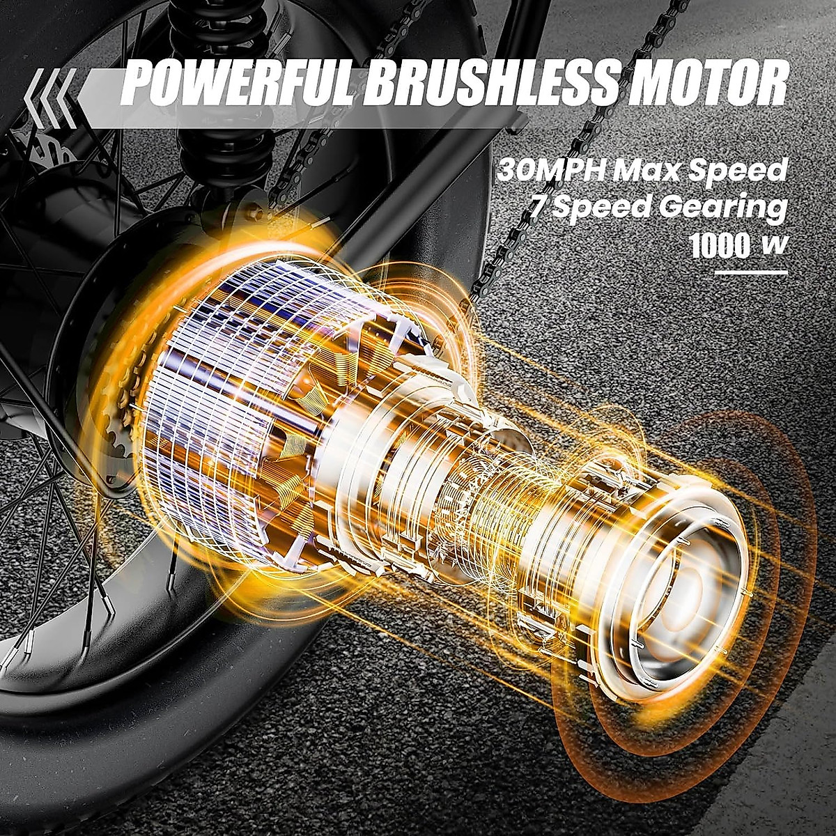 1200W Electric Bike for Adults 30Mph, 20" x 4.0 Fat Tire Electric Mountain Bike, Ebike Removable 48V/15AH Battery, E Bike Full Suspension Shimano 7 Speed Electric Bicycle for Snow Beach Mountain