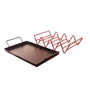 Purpledip Iron Bread/Toast Serving Tray Stand: Unique Kitchen Dining Essential (11301)