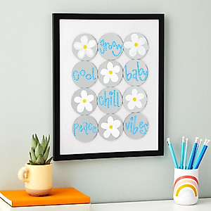 Juvale 50-Pack of Small Round Mirrors for Crafts, 3-Inch Glass Tile Circles for Wall and Table Decor, Mosaics, DIY Home Projects, Decorations, Arts and Crafts Supplies