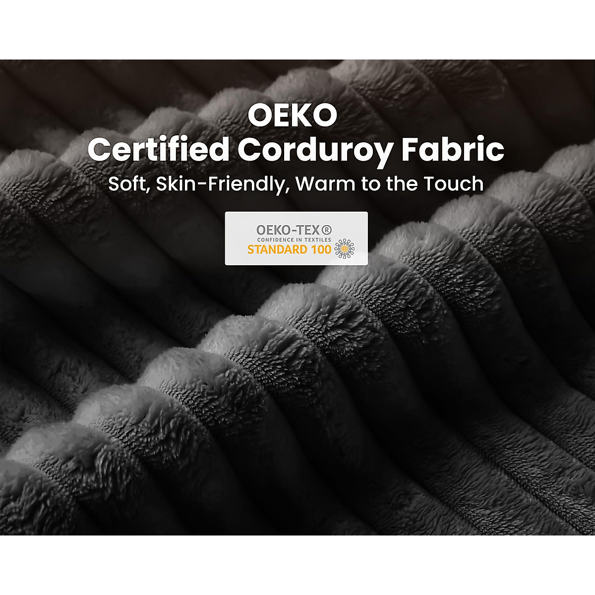 Cloud Oversized Modular Sofa, 120" Corduroy Wide Seat Sectional with Reversible Chaise, Shaped Couches Modern Comfy Fluffy Cushion Sleeper Sofa Bed with Convertible Ottoman for Living Room 5 Seater