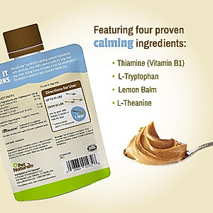 Pet Naturals BusyButter Easy Squeeze Calming Peanut Butter for Dogs, 6 Pouches & Calming Treats for Dogs, 30 Chews