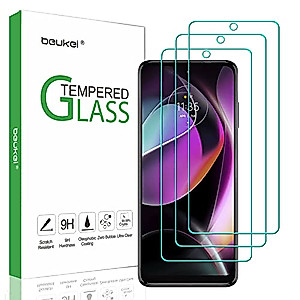 beukei (3 Pack) Compatible for Motorola Moto G 5G (2022) [Not Fit for Moto G Stylus 5G] Screen Protector Tempered Glass,Touch Sensitive,Case Friendly, 9H Hardness