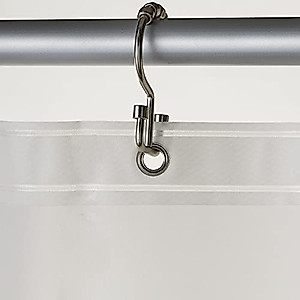 SKL Home by Saturday Knight Ltd. Frosted Shower Curtain Liner, 70x72, 4 Gauge