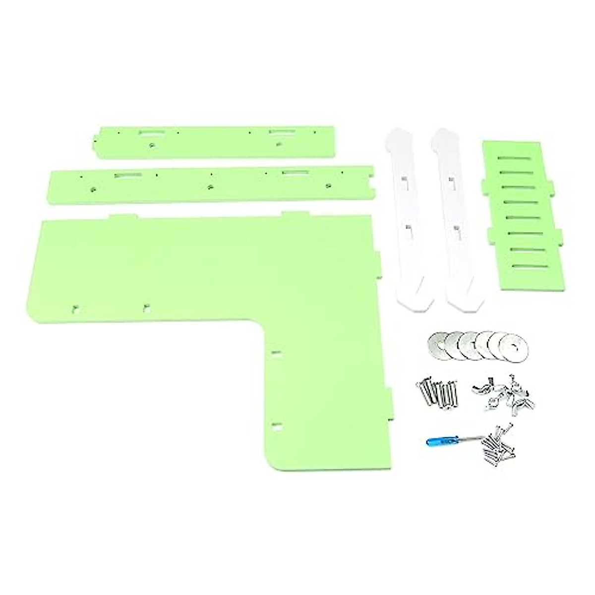 Alfie Pet - Kick Wood Ladder Platform for Mouse, Chinchilla, Rat, Gerbil and Dwarf Hamster - Color: Green