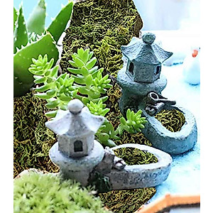 KARRYHOME 10 OZ Fake Moss for Potted Plants Artificial Moss for Fake Plants Faux Moss for Planters Decorative Moss for Craft ，Green Moss and Home Decor