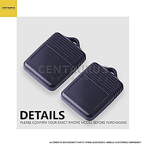 CENTAURUS Car Key Fob (Set of 2) Keyless Entry Remote 3 Button Replacement for 1998-2016 F150 F250 F350 - CWTWB1U331, CWTWB1U212, CWTWB1U345, GQ43VT11T Black