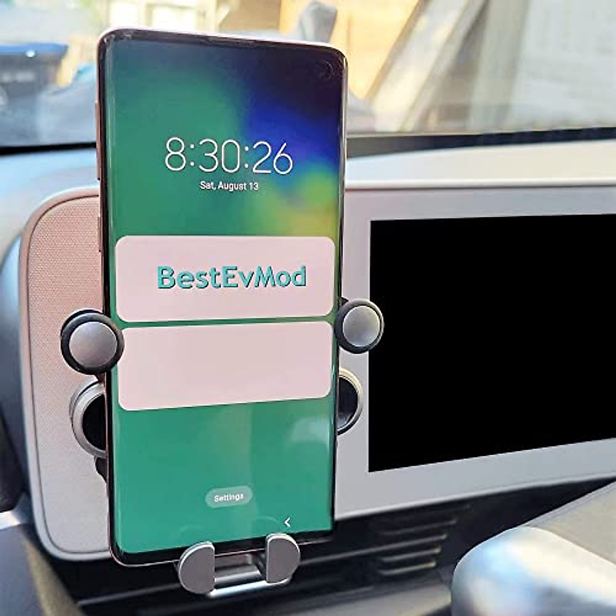 BestEvMod for Ioniq5 Magnet Phone Mount Accessories,Customized Ioniq 5 Phone Holder Mount,Magnetic Gravity Phone Holder Compatible with Hyundai Ioniq 5 2022 2023 Accessories
