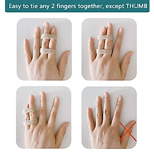 Jrery-KEY 14 Pack Buddy Finger Wraps for Arthritis Injury, Non-Slip Trigger Finger Splint Loops Straps Great Washable & Reusable for Broken Finger Support for Index Middle Pinky Fingers