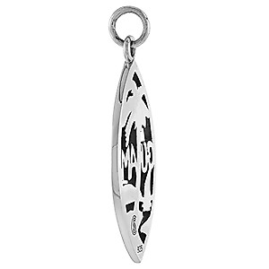 Sterling Silver Guam Word Pendant NO Chain