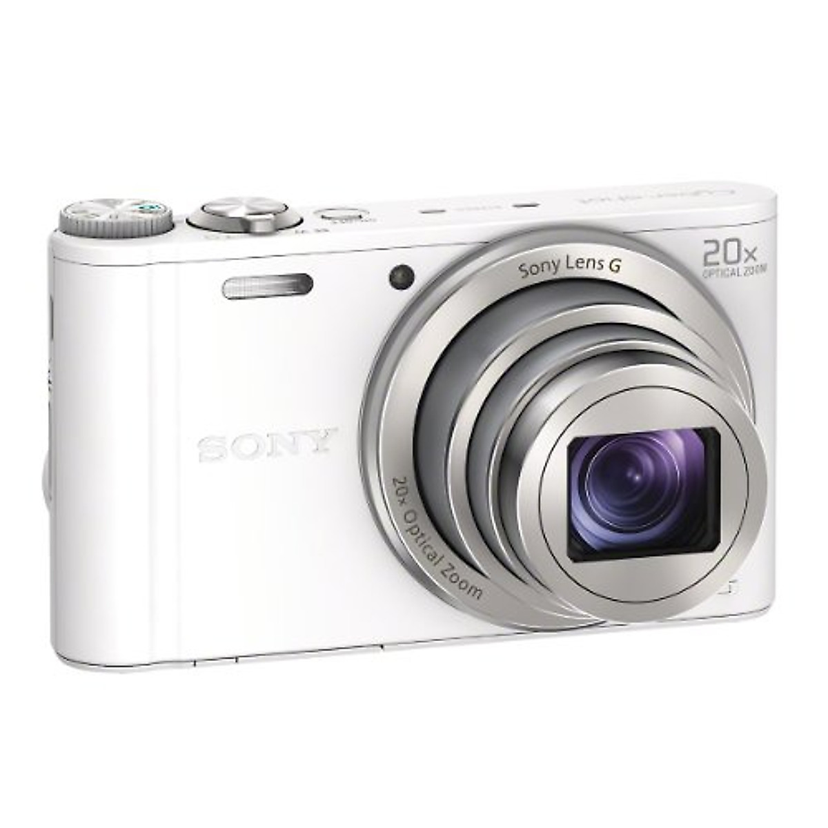 Sony DSC-WX300/W 18 MP Digital Camera with 20x Optical Image Stabilized Zoom and 3-Inch LCD (White)