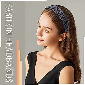 Springtime 6pcs Wide Plastic Headbands for Women Fashion Hair bands with Teeth for Girls Thick Hair Hoops Hair Accessories