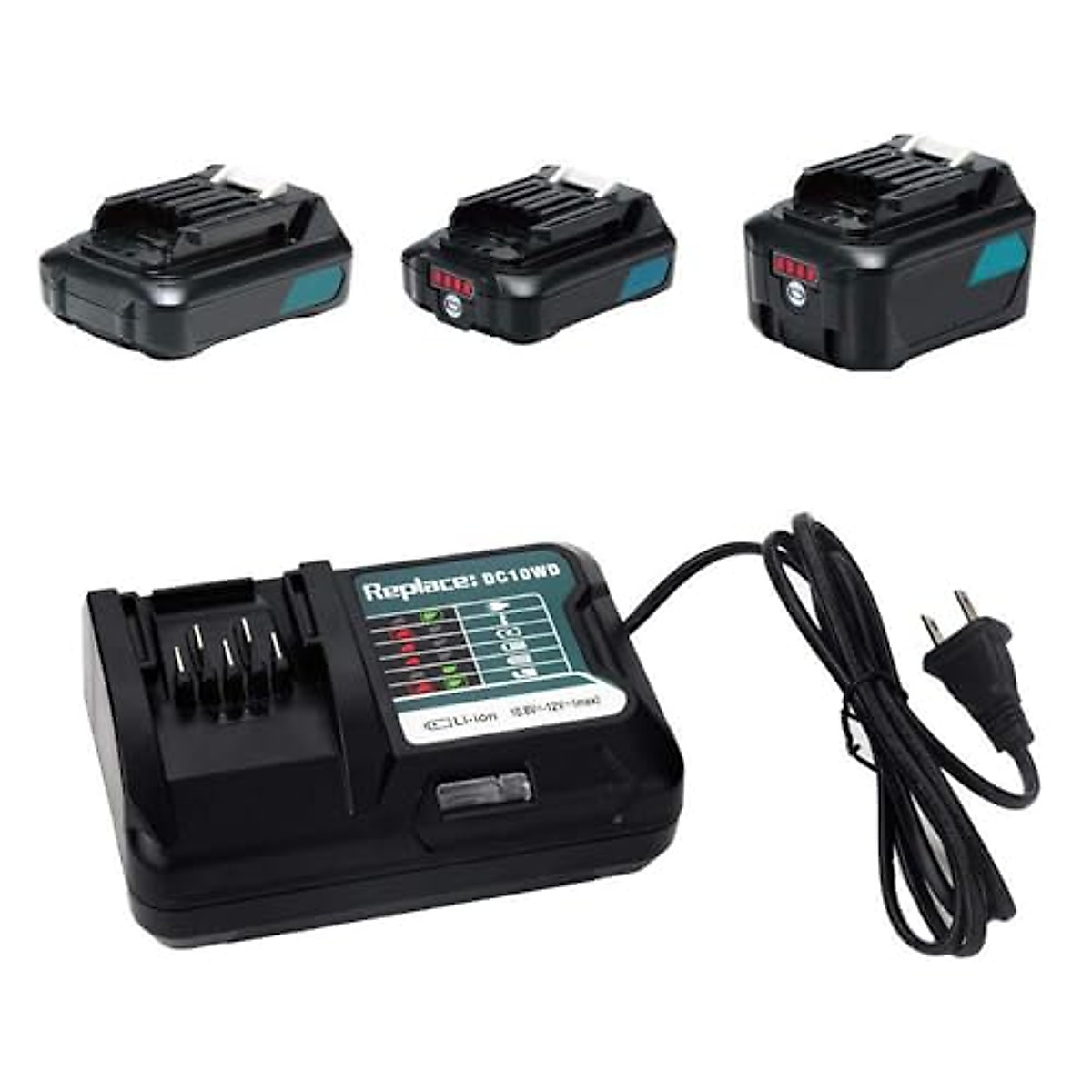 Flimikun Charger Replace for Makitas 10.8V 12V DC10WD BL1016 BL1021B BL1041B FD05 US Plug