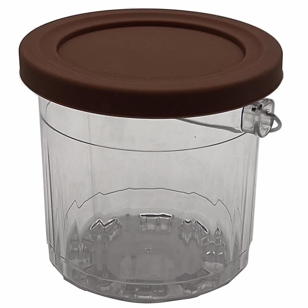 joystar Upgrade bucket Ice Creami Containers,Compatible with Ninja Creami Pints and Lids - 4 Pack, 16oz Cups NC301 NC300 NC299AMZ Series Ice Cream Maker (16oz pints NC300, Orange/purple/coffee/grey)