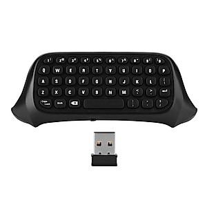 PUSOKEI Mini Controller Keyboard Controller Chat Keyboard one Controller Keyboard for one GamePad Game Gaming Controller (Black) [video game]