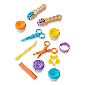 Melissa & Doug Created by Me! Cut, Sculpt, and Roll Modeling Dough Kit With 8 Tools and 4 Colors of Dough - with Stampers, Arts And Crafts For Kids Ages 3+