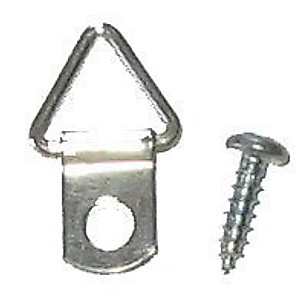 200 1-1/16" Triangle Picture Hangers with Screws