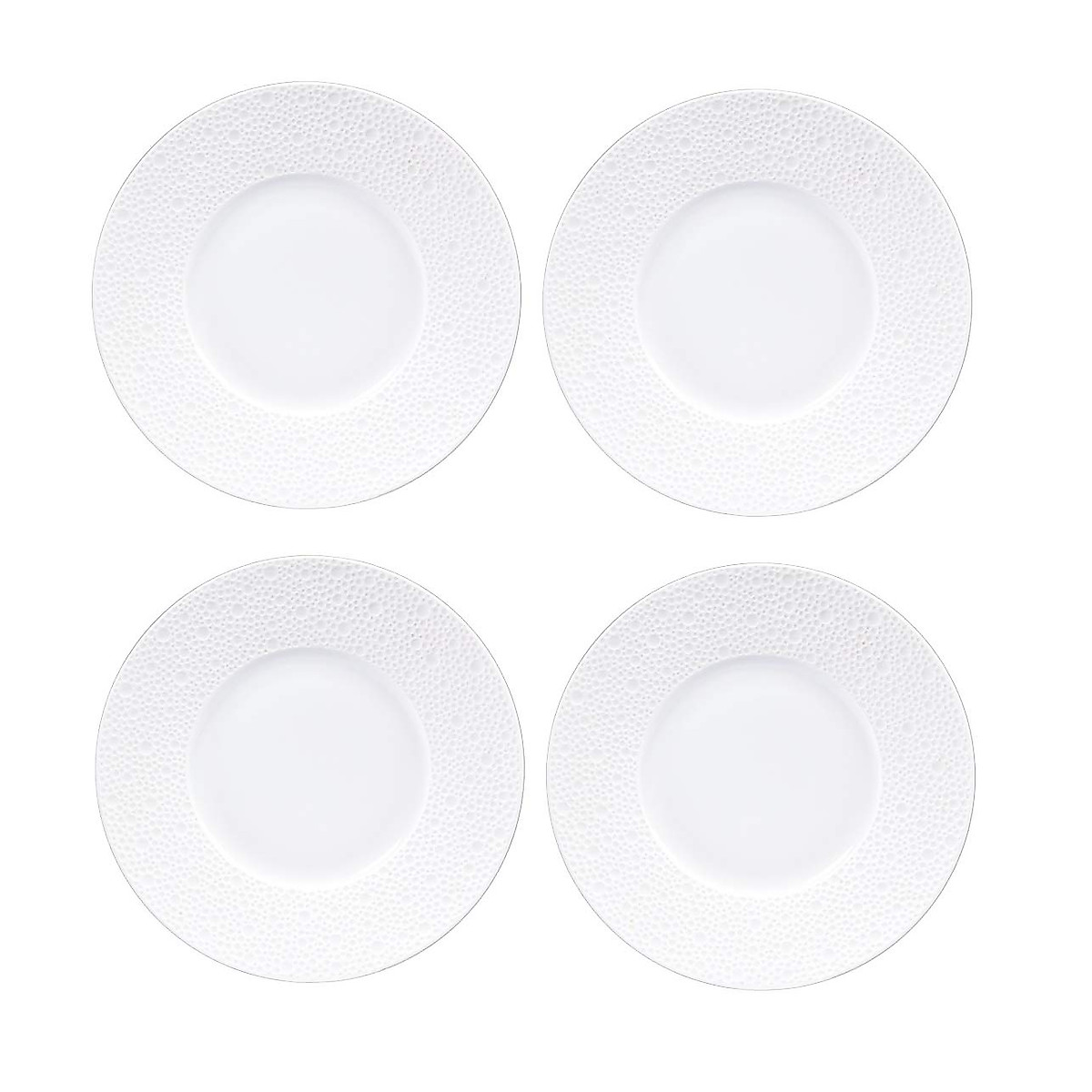 Bernardaud Ecume White Set of 4 Bread and Butter Plates #0733-20251