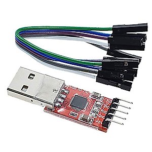 HiLetgo CP2102 USB 2.0 to TTL Module Serial Converter Adapter Module USB to TTL Downloader with Jumper Wires