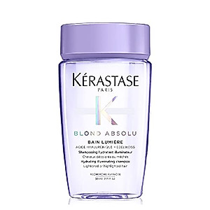 KERASTASE Blond Absolu Lumière Illuminating Shampoo | For Lightened, Highlighted and Grey Hair | Nourishes and Illuminates | With Hyaluronic Acid | 2.71 Fl Oz