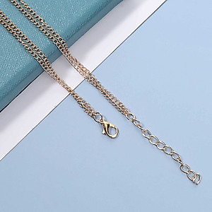 Yheakne Bohemia Layered Bar Coin Necklace Gold Vertical Bar Y Lariat Necklace Long Disc Pendant Necklace Chain Circle Necklace Jewelry for Women and Girls Gifts