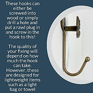 Knobs By Blossom Vintage Antique Brass Iron Wall Hooks Tie Backs Bronze Handmade Metal Animal Hook (16. Squirrel), TFVSAH