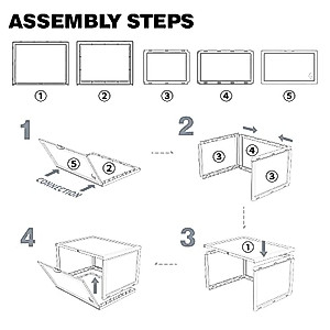 GOTO 2 Packs of Macaron Shoe Storage Boxes, Clear Plastic Side Opening Shoe Box, Stackable Shoe Organizer, Multi-function Storage Box, Sneaker Display Case Fit Up To US Male Size 13 (BLUE)