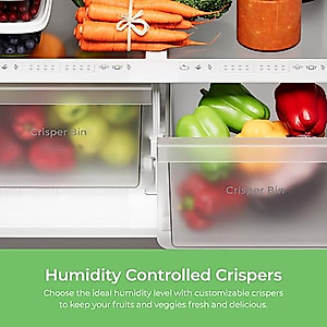 Kenmore 4661352 30" W Top Freezer Refrigerator with Adjustable Glass Shelving, Humidity Control Crispers, Quiet and Energy Efficient Inverter Compressor, White