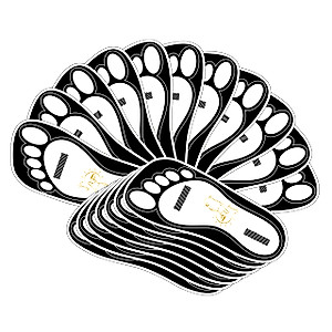 60Pairs(120 Feets) Disposable Black Spray Tanning Feet Pads Sunless Airbrush Spray Tent Protect Foot