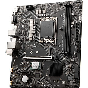 MSI PRO H610M-G WiFi DDR4 ProSeries Motherboard (mATX, 12th/13th Gen Intel Core, LGA 1700 Socket, DDR4, PCIe 4, 2.5G LAN, M.2 Slots, USB 3.2, Wi-Fi 6)
