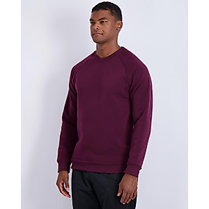 3 Pack: Men's Sweatshirts Fleece Long Sleeve Mens Crewneck Pullover Sweatshirt Sweater Soft Plush Active Breathable Athletic Men Workout Wicking Casual Warm Winter Running Work Crew Neck- Set 8, 3XL